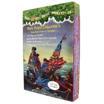 Magic Tree House 神奇树屋 进口原版 套装21-24册 桥梁书章节书