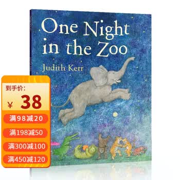 英文原版 One Night in the Zoo 动物园的夜晚 儿童启蒙平装绘本