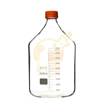 5000ml 5L 蜀牛蓝盖试剂瓶透明螺口取样黄盖硼硅流动相玻璃丝口瓶螺纹口带刻度【图片 价格 品牌 报价】-京东