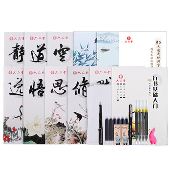 六品堂 钢笔字帖成人行书练字帖 硬笔书法临摹练字贴中小学生行楷书字帖（套装12册）