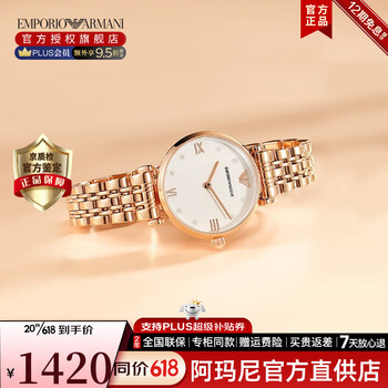 Emporio Armani阿玛尼手表女士满天星时尚镶钻钢带皮带石英表生日礼物女友 AR11267送礼推荐【图片 价格 品牌 报价】-京东