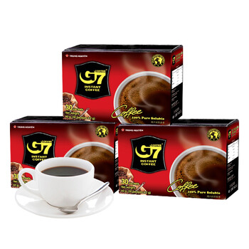 【G7 COFFEE速溶黑咖啡 60g】G7 COFFEE越南进口 中原G7美式萃取速溶纯黑咖啡 60g（2g*30包）【行情 报价 价格 ...
