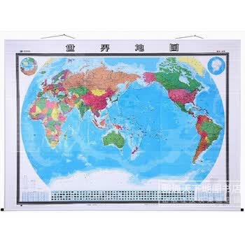 2022世界地图挂图 超大 3米X2.2米 世界地图全图 精装卷轴带挂绳挂图 大气 领导办公室会议室 星球地图出版社