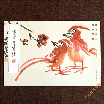 荣宝斋画谱(223禽鸟部分)吴悦石 花卉画作品集