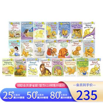 预售 小饼干狗系列 英文原版 My First I Can Read Biscuit 汪培珽书单第一阶段 22册 分级读物 儿童英语启蒙学习绘本