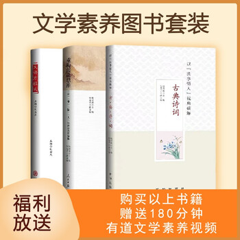 【赠视频课】有道精品书 正版包邮全套3册包君成出版的书文学素养图书三件套小学三四五六年级初中生语文作文课 法事情人：文语方程式+以法事情人视角破解古典诗词+重构阅读思维:法事情人阅读法深度解析
