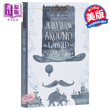 环游世界80天 英文原版文学 英文版 英文原版书 signet  jules verne