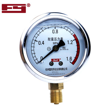 【富仪YN60】富仪 径向耐震型压力表YN-60抗震充油测压力液压水压表气压表油压表 0-1.6MPA 【行情 报价 价格 评测】-京东