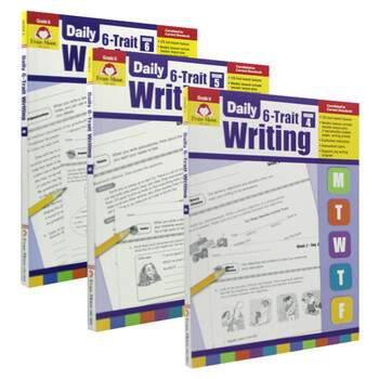 Evan Moor 每日练习系列六步写作法四到年级3册套装 Daily 6-Trait Writing Grade 4-6 Set.