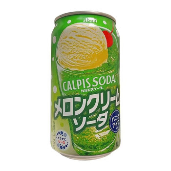 可尔必思日本进口朝日calpis苏打哈密瓜奶油味果汁碳酸饮料350ml 24瓶赏味期24年1月【图片 价格 品牌 报价】-京东
