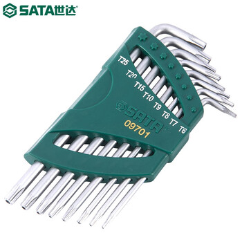 世达（SATA）带孔梅花内六角扳手单个 8件套（T6-T25） 09701【图片 价格 品牌 报价】-京东