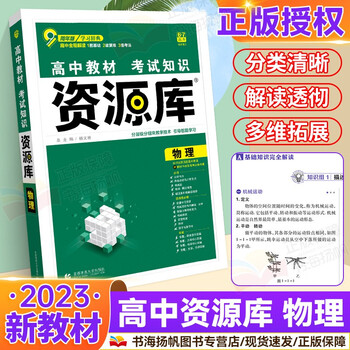 新高考版】2023版高中资源库 高一二三教材考试知识总复习资料库 物理 高考知识清单工具书