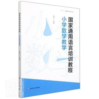 国家通用语言培训教程(小学数学教学)/推普振兴系列丛书者_丁安琪责_严佳琪华东师范大学出版社9787