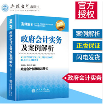 【正品】政府会计实务及案例解析9787542958969立信会计出版社