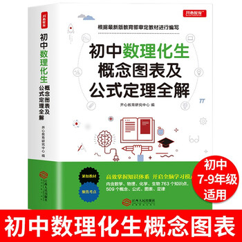 初中数理化生概念图表及公式定理全解 初中数理化生公式定理大全 初中数理化生知识大全 