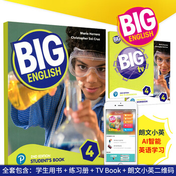 进口原版 朗文培生英语 pearson new big english 新版 少儿英语教材 进口原版 4级别