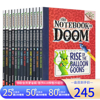 英文原版 The Notebook of Doom 毁灭笔记英文原版13册 Scholastic Branches 学乐大树系列 儿童桥梁章节书 英语学习书籍课外阅读 读物 分级读物