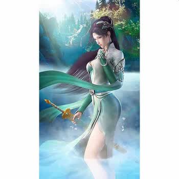 美杜莎女王海报墙贴卧室男生美女萧炎熏儿画斗破苍穹海报贴纸云韵 酒红色 编号610 艺术布57x32（无背胶） 拍2发4以此类推上不封
