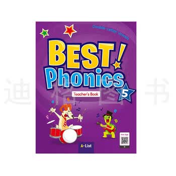 包邮 世界语法出版社 Best phonics 1-5全级别 教师用书 A-List自然拼读儿童启蒙 5级别