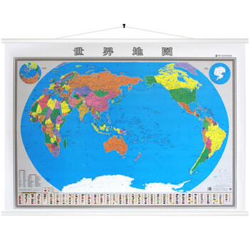 【高清加厚】2022 新版世界地图 1.4米*1米 防水覆膜 商务办公装饰挂图 超大地图