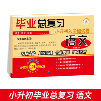 2022版小升初真题卷人教版语文数学英语全科专项突破训练 荣恒教育小学毕业系统总复习小升初入学测试 小升初试卷 语文 小学升初中