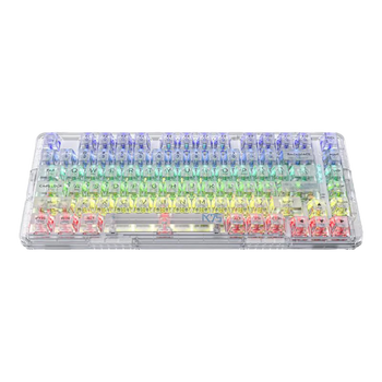 【雷神雷神透明键盘机械键盘K75全键热插拔82键有线gasket客制化键盘电竞办公游戏笔记本电脑键盘K75混光全晶透明月轴热插拔】选购介绍 - 轻舟网键盘推荐
