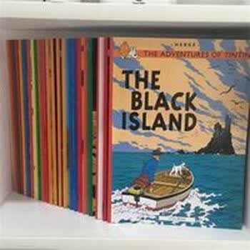 英文版丁丁历险记 大开23册 比利时漫画大师埃尔新疆西藏专链 英文版丁丁历险记 大开23册 比利时著名漫画大师埃