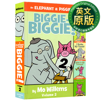 小猪小象5个故事系列合集2 英文原版绘本 精装An Elephant Piggie Biggie Volume 2 情商教育培养 莫威廉斯Mo Willems进口英语原版