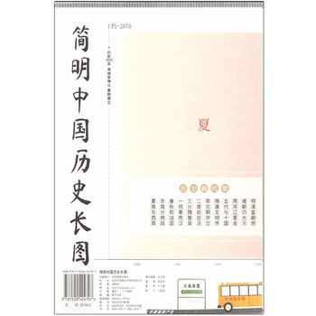 2021年 儿童地图 学生地理墙贴 简明中国历史长图