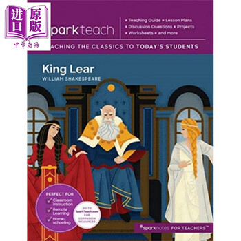 Sparkteach系列 李尔王 英文原版 Sparkteach King Lear 莎士比亚四大悲剧之一 William Shakespeare