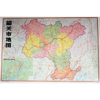 韶关市地图 李建洪 责任编辑 广东地图出版社 9787807215790