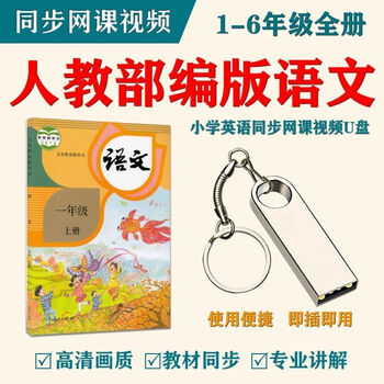 人教版小学语文视频U盘教学一二三四五六年级上下册课本同步教程 二年级语文视频教学 重点网校老师授课（下册）