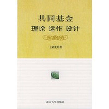 共同基金：理论 动作 设计 王韬光 北京大学出版社【正版图书】