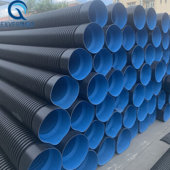 hdpe双壁波纹管高密度聚乙烯钢带增强螺旋管大口径雨污水管双高筋 DN300【图片 价格 品牌 报价】-京东