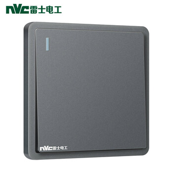 【雷士N11A121 13】雷士（NVC）开关插座86型暗装一位双控带荧光夜灯面板 N11雾感灰【行情 报价 价格 评测】-京东