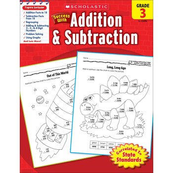 学乐成功系列小学数学加减法练习册3年级/Scholastic Success with Addition & Subtraction: Grade 3 进口教辅书