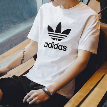 阿迪达斯 （adidas）短袖男T恤夏季新款运动衫舒适跑步健身训练透气半袖圆领体恤男 H06644/三叶草/白色 L【图片 价格 品牌 报价】-京东