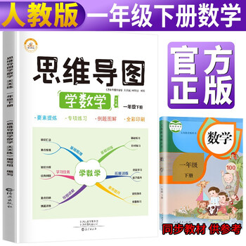 思维导图学数学天天练 一1年级下册同步训练学霸笔记 荣恒教育 2022春