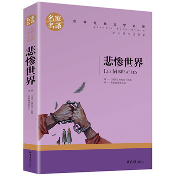 正版 名家名译 世界文学名著  悲惨世界  成年人青少年名著书籍 课外名著书籍