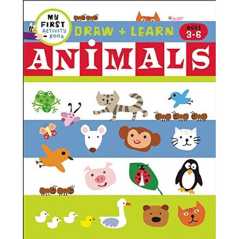 Draw + Color Fun: Animals