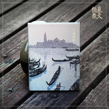 出类艺术明信片：月满西楼 川濑巴水吉田博日本风景版画精品集 唯美古风插画明信片生日贺卡留言卡正版书籍