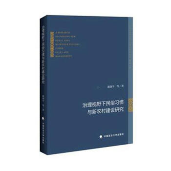 治理视野下民俗习惯与新农村建设研究 书籍 历史 风俗习惯