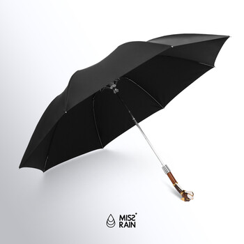 MissRain二折半自动雨伞高档创意伞男女个性萌狗头手柄绅士英伦伞
