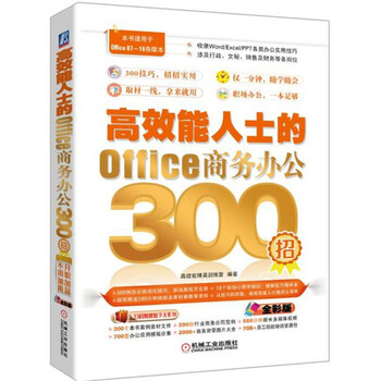 能人士的Office商务办公300招 ppt新手入门用书 2017文员函数表格制作