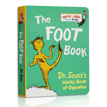苏斯博士系列 The Foot Book 进口原版  儿童启蒙 反义词学习