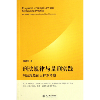 刑法规律与量刑实践(刑法现象的大样本考察)