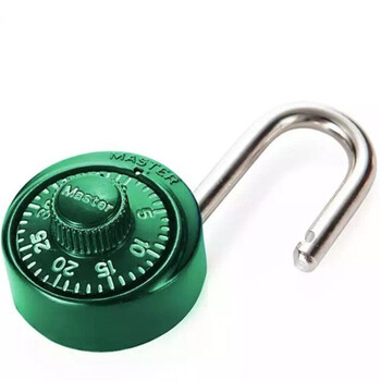 玛斯特masterlock黄铜彩色防撬壁挂式密码锁钥匙储存盒多种可选正品 绿色挂锁1530 密码锁