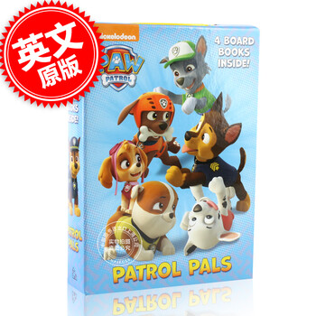 汪汪队的友谊 英文原版图书 4册纸板书套装 Patrol Pals Paw Patrol
