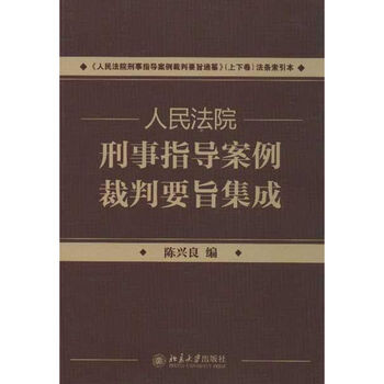 人民法院刑事指导案例裁判要旨集成