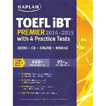 Kaplan TOEFL iBT Premier 2014-2015 with 4 P